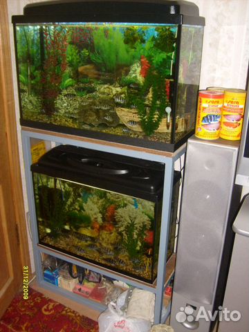 Продам Аквариум 115 л. б/у 1 год