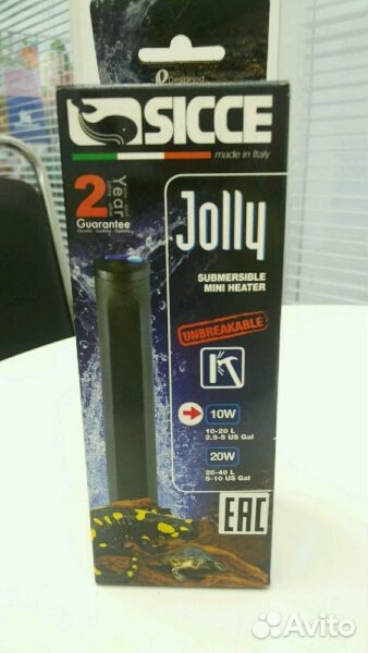 Обогреватель Sicce jolly пластиковый 10 W