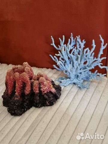 Искусственный коралл и вулкан. Декор для акваиума
