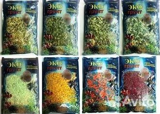 Цветная мраморная крошка 5-10 мм, 2-5 мм 3,5 кг