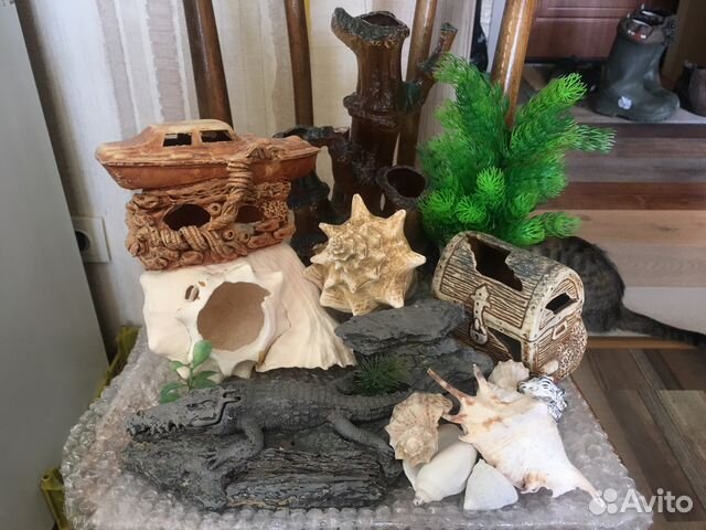 Декор для аквариума б/у