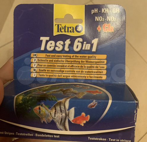 Тест полоски 6 в 1 для акварима Tetra